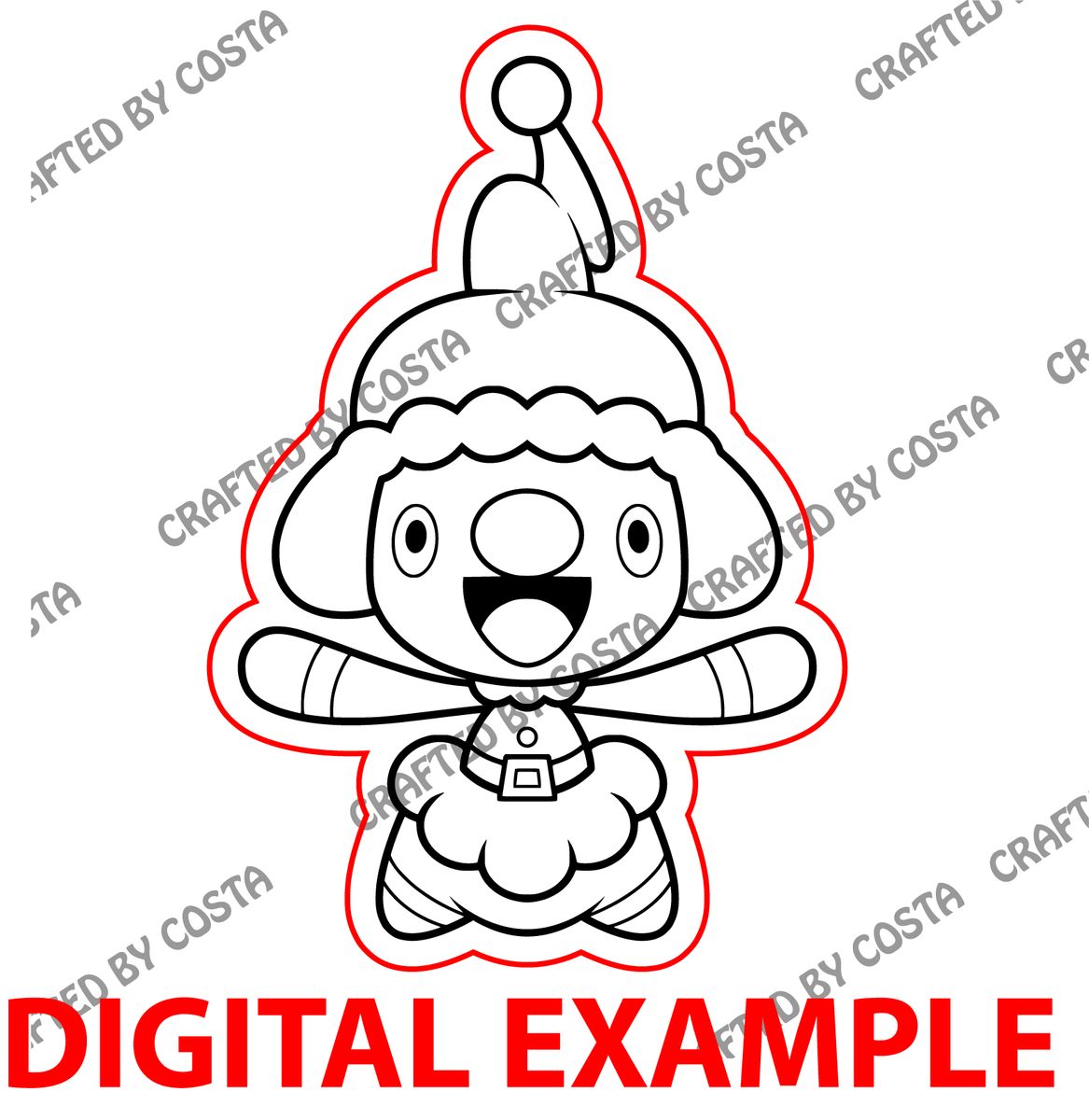 Mime Jr. Santa – Crafted By Costa