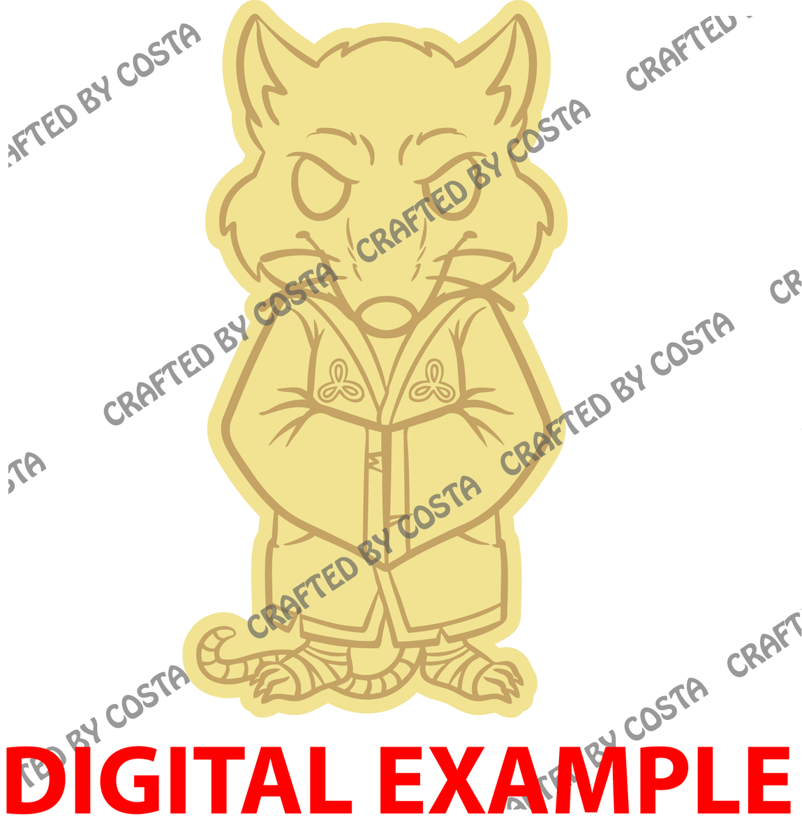 Chibi TMNT Splinter – Crafted By Costa